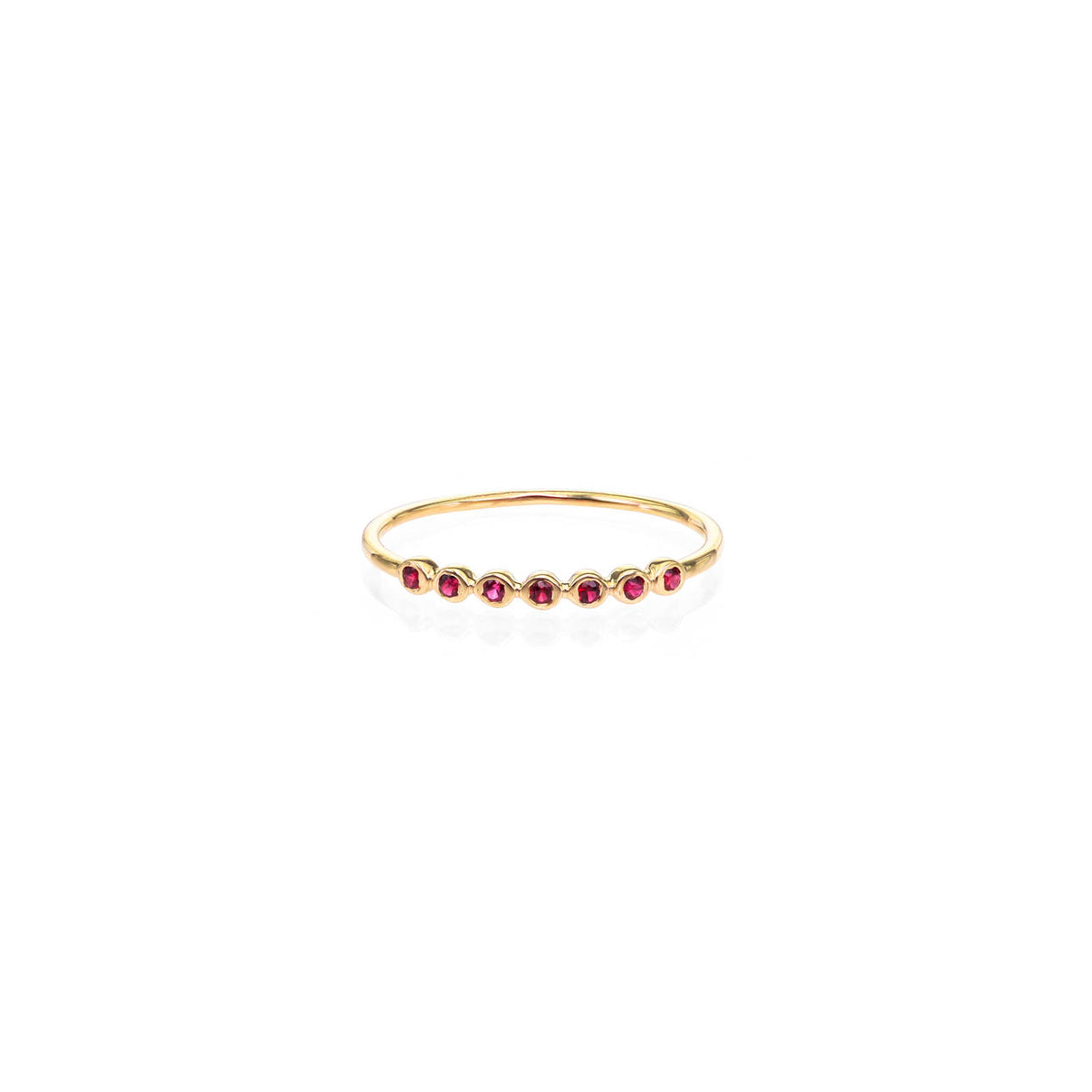 Seven Ruby Stackable Band – Phoenix Roze