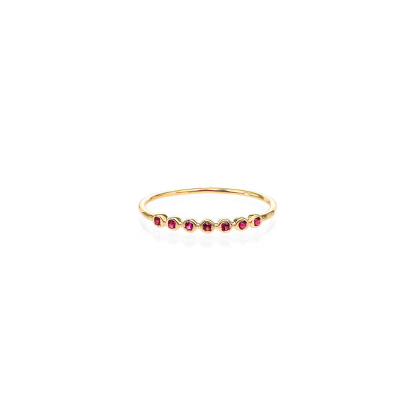 Seven Ruby Stackable Band – Phoenix Roze