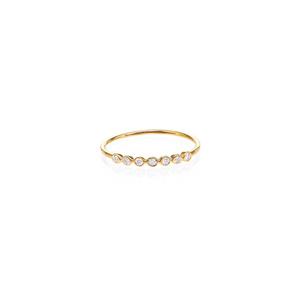 Seven White Diamond Stackable Band – Phoenix Roze